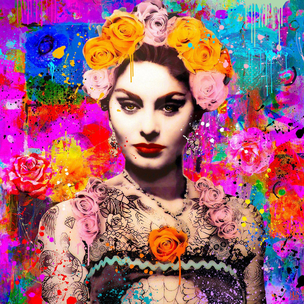 Sophia Loren pop art kunst af Helt Sort – Helt Sort Galleri